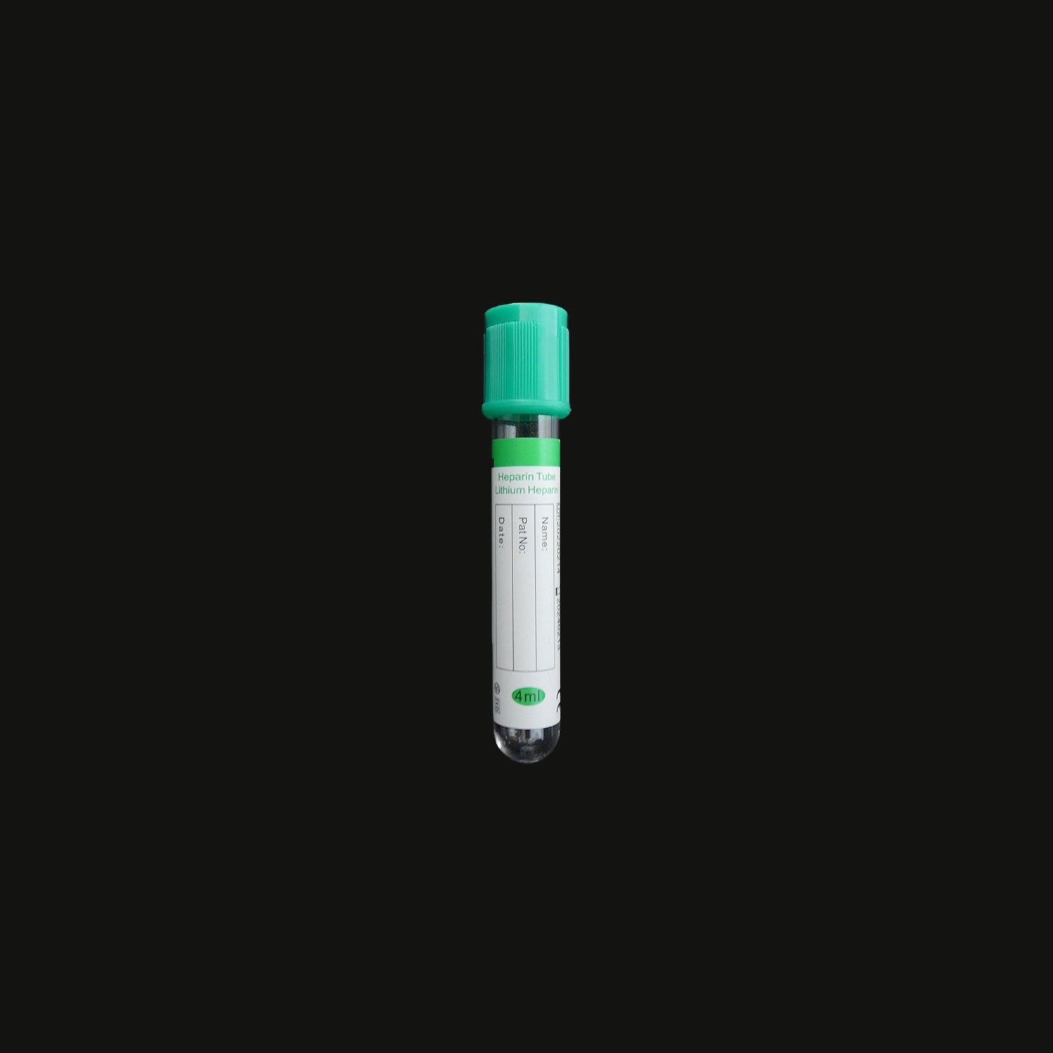 4ml Green Vacuum Blood Collection Tubes, Heparin Lithium Tube ...